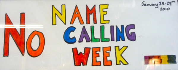 Nation Wide "No Name-Calling Week": Anti-Cyberbullying